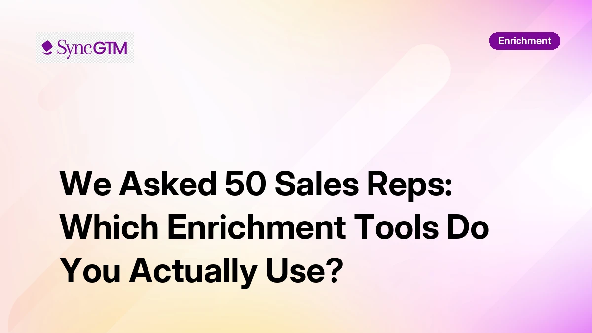 We Asked 50 Sales Reps: Which Enrichment Tools Do You Actually Use ...